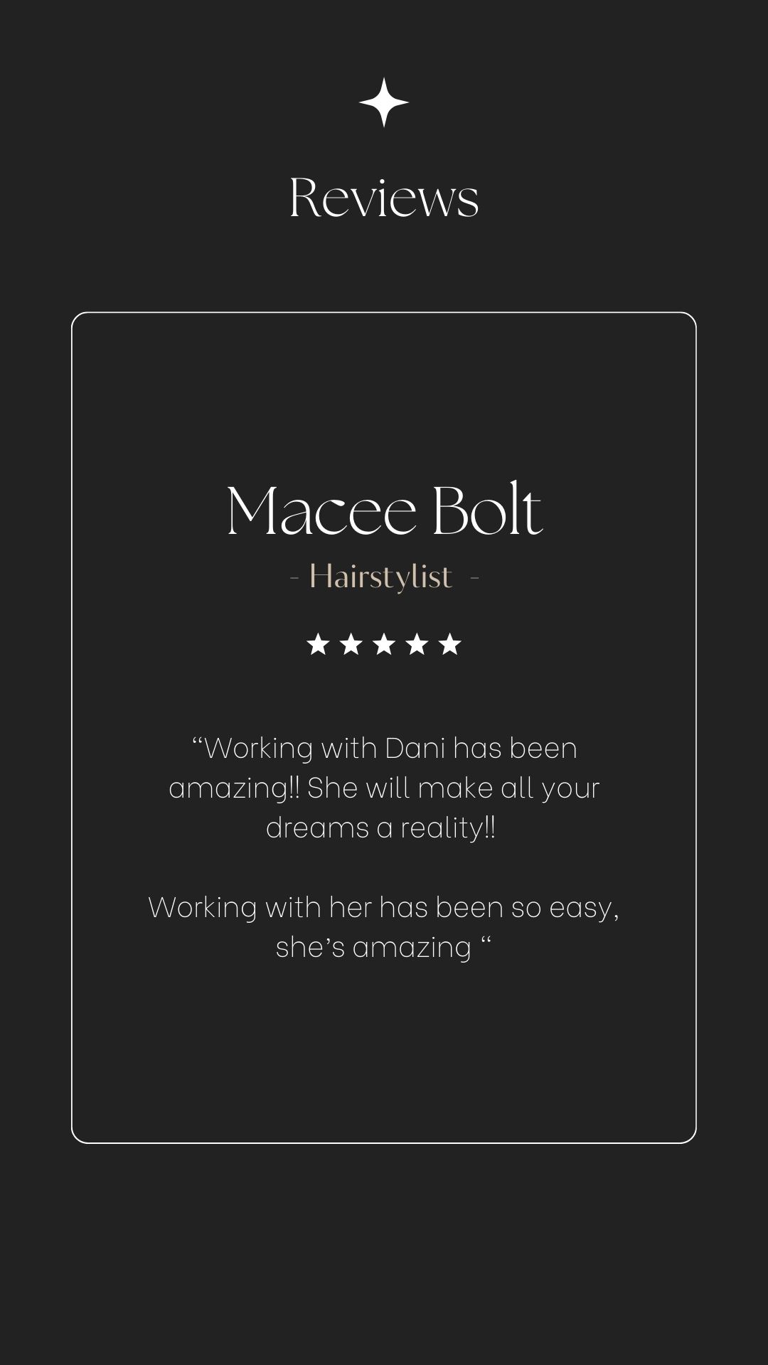 Reviews – Daniela Diaz